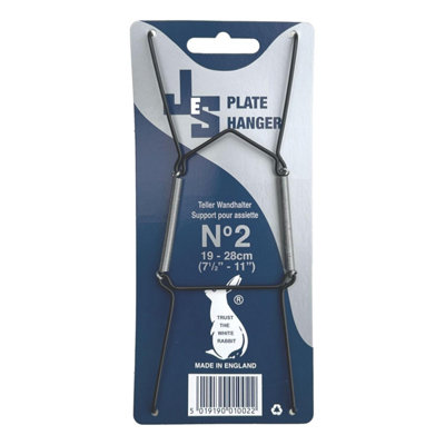 JES Hanging Plate Wire Black No 2 (19cm-28cm)