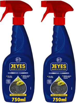 Jeyes BBQ Cleaner (2 x 750ml) - Fast-Acting Formula Cuts Through Burnt ...