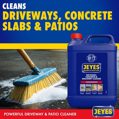 Jeyes Driveway, Concrete & Masonry Cleaner 5L - Heavy Duty Brick and ...