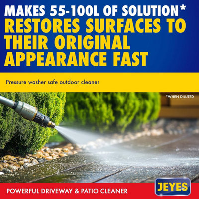 Jeyes Driveway, Concrete & Masonry Cleaner 5L - Heavy Duty Brick and ...