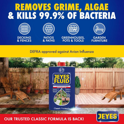 Jeyes Fluid Classic Original Outdoor Cleaner 5L Tin