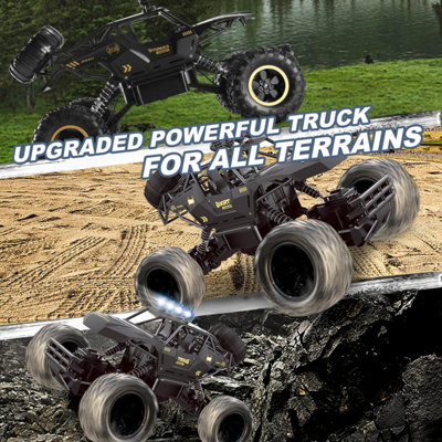 Jiakora Durable RC Monster Truck 4WD Metal Shell Dual Motors All ...