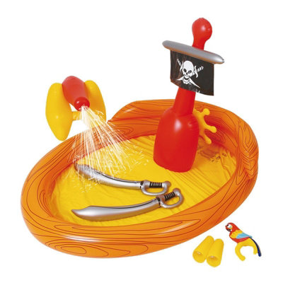 Jilong Inflatable Pirate Ship Boat Pool & Play Centre Outdoor Summer ...