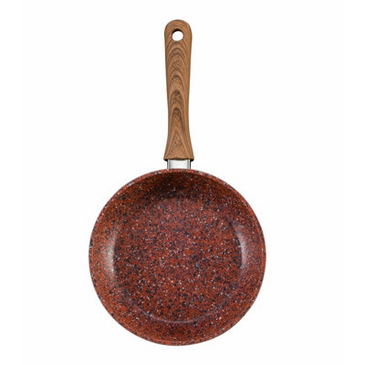 JML - Copper Stone Pans Non-Stick & Hard Wearing with Wood Effect ...