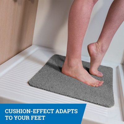 JML Hydro Wonder Grey- Super-comfy shower mat that never stains or ...