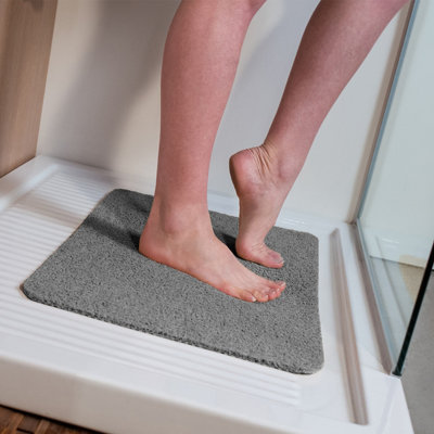 JML Hydro Wonder Grey- Super-comfy shower mat that never stains or ...