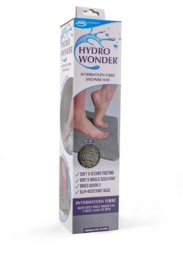 JML Hydro Wonder Grey- Super-comfy shower mat that never stains or ...