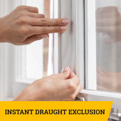 JML Navy Seal Draught Shield Tape - Flexible, self-adhesive draught-excluding tape for windows ...