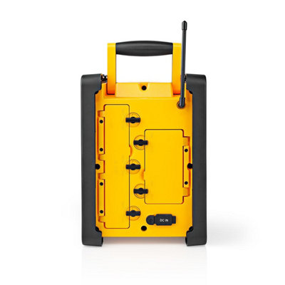 Job Site FM Radio with Bluetooth, IPX5 Water Resistant Portable Heavy ...