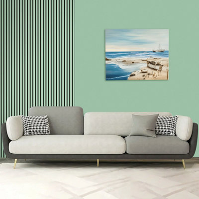 Jobu Home - Pastel Green Acoustic Slatted Panels for Wall Décor - 240cm ...