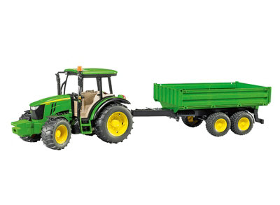 John Deere 5115M Tractor with Tipping Trailer