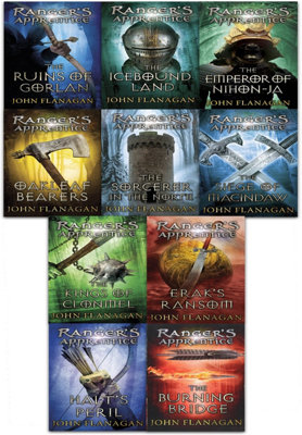 John Flanagan Rangers Apprentice Series Collection 10 Books Set (Book 1-10)
