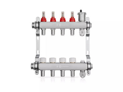 John Guest Speedfit Lowfit 4 Port Manifold Stainless Steel (12mm ...
