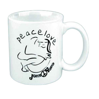 John Lennon Cuddle Ceramic Mug White/Black (One Size)