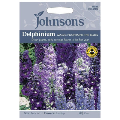 Johnson Delphinium Magic Fountains The Blues Flower Seeds