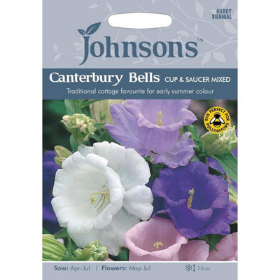 Johnsons Canterbury Bells Cup & Saucer Mixed Flower Seeds