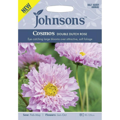Johnsons Cosmos Double Dutch Rose Flower Seeds
