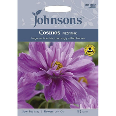 Johnsons Cosmos Fizzy Pink Flower Seeds
