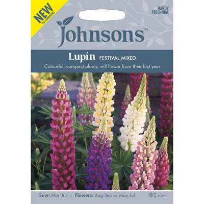 Johnsons Lupin Festival Mixed Flower Seeds