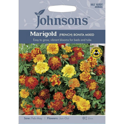 Johnsons Marigold French Bonita Mixed Seeds