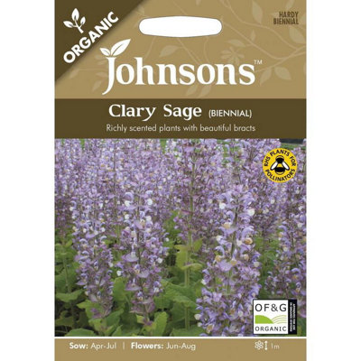 Johnsons Organic Clary Sage Flower Seeds