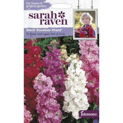 Johnsons Sarah Raven Stock Excelsior Mixed Flower Seeds