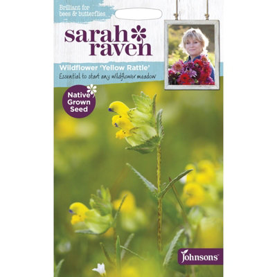Johnsons Sarah Raven Wildflower Yellow Rattle Flower Seeds