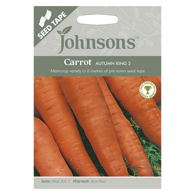 Johnsons Seed Tape Carrot Autumn King 2
