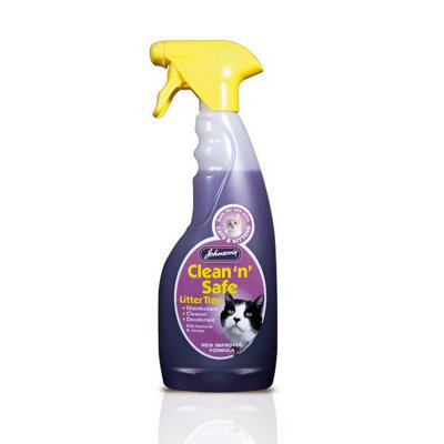 Johnsons Veterinary Clean 'n' Safe Litter Tray Disinfectant 500ml ...
