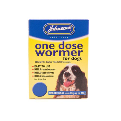Johnsons Veterinary Dog Easy Dose Wormer - Size 2 Mediumium Breeds 2 ...