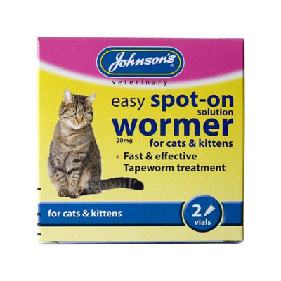 Johnsons Veterinary Johnson's Easy Spot-on Wormer For Cats 2 Pipette