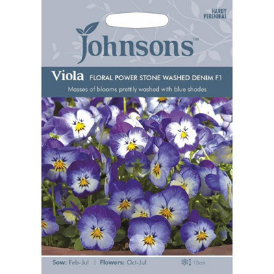 Johnsons Viola Floral Power Stone Flower Seeds