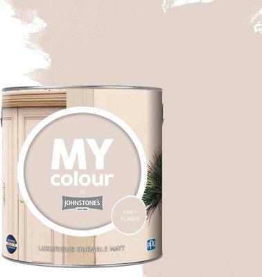 Johnstone's My Colour Durable Matt Paint Peach Pudding - 2.5L