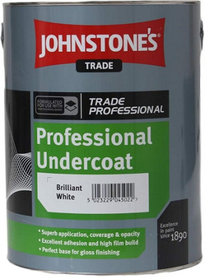 Johnstone's Trade Professional Undercoat Brilliant White Paint - 5L