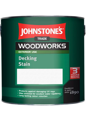 Johnstone's Trade Woodworks Spanish Cedar Decking Stain- 2.5L | DIY at B&Q