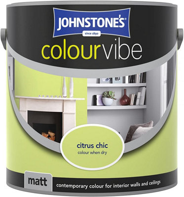 Johnstone's Wall & Ceiling Citrus Chic Matt 2.5L Paint | DIY at B&Q