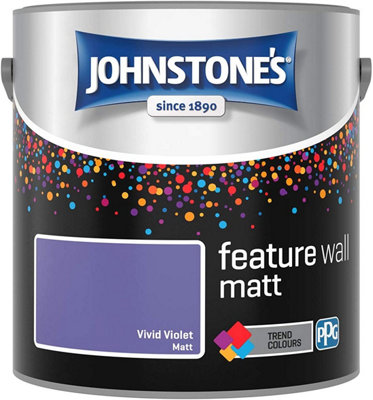 Johnstone's Wall & Ceiling Vivid Violet Matt 2.5L Paint
