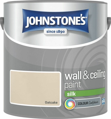 Johnstone's Wall & Ceilings Oatcake Silk Paint - 2.5L at B&Q