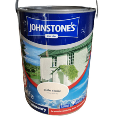 Johnstones Pale Stone Masonry Paint 5 Litres | DIY at B&Q