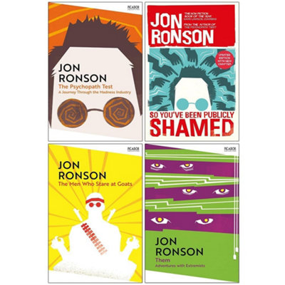 Jon Ronson 4 Books Bundle Collection Set (The Psychopath Test, So You ...