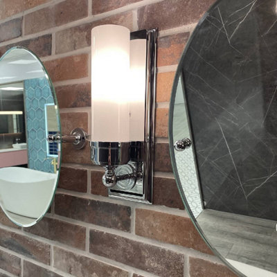 Josef Martin Burwell Large LED Wall Light - Chrome (5320)