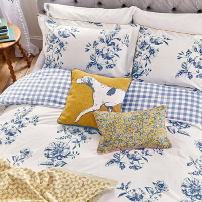 Joules Honey Floral Duvet Cover Set Single Navy
