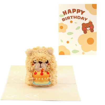 Joyful Bear Pop Up Birthday card