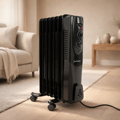 JSH Oil Filled Radiator 7 Fin, Oil Heater Portable Electric Free ...