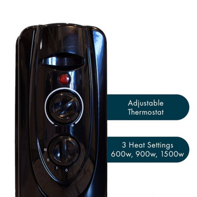 JSH Oil Filled Radiator 7 Fin, Oil Heater Portable Electric Free ...