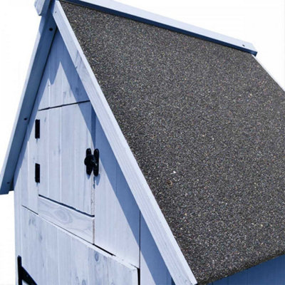 JSH Tall Slim Wooden Outdoor Garden Storage Shed, Compact Utility ...