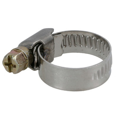 Jubilee Hose Pipe Clamps / Clips For Air Water Fuel Gas 12mm- 22mm 10 Pack