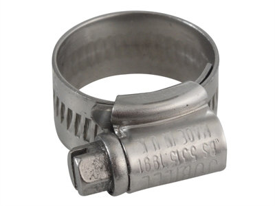 Jubilee O Stainless Steel Hose Clip 16-22mm for Flexible Hoses and Tubes
