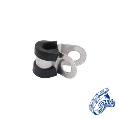 Jubilee P Clip 6mm Stainless Steel | DIY at B&Q