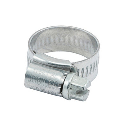 Jubilee Zinc Plated Hose Clip (Pack of 10) Steel (20mm)